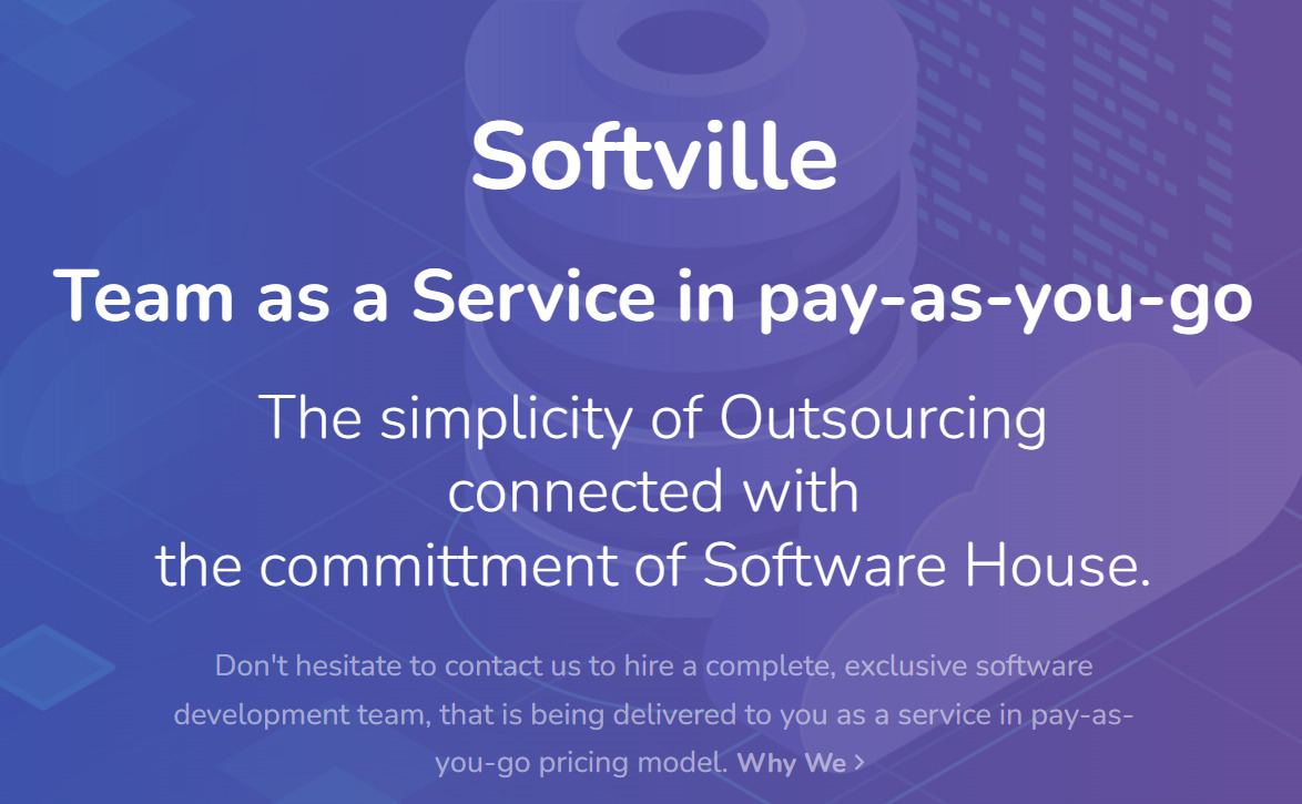 Softville - dev team as a service in pay-as-you-go pricing model